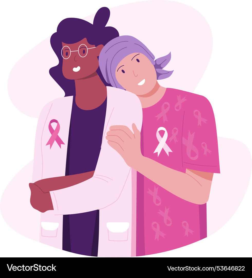 Cancer doctor Royalty Free Vector Image - VectorStock