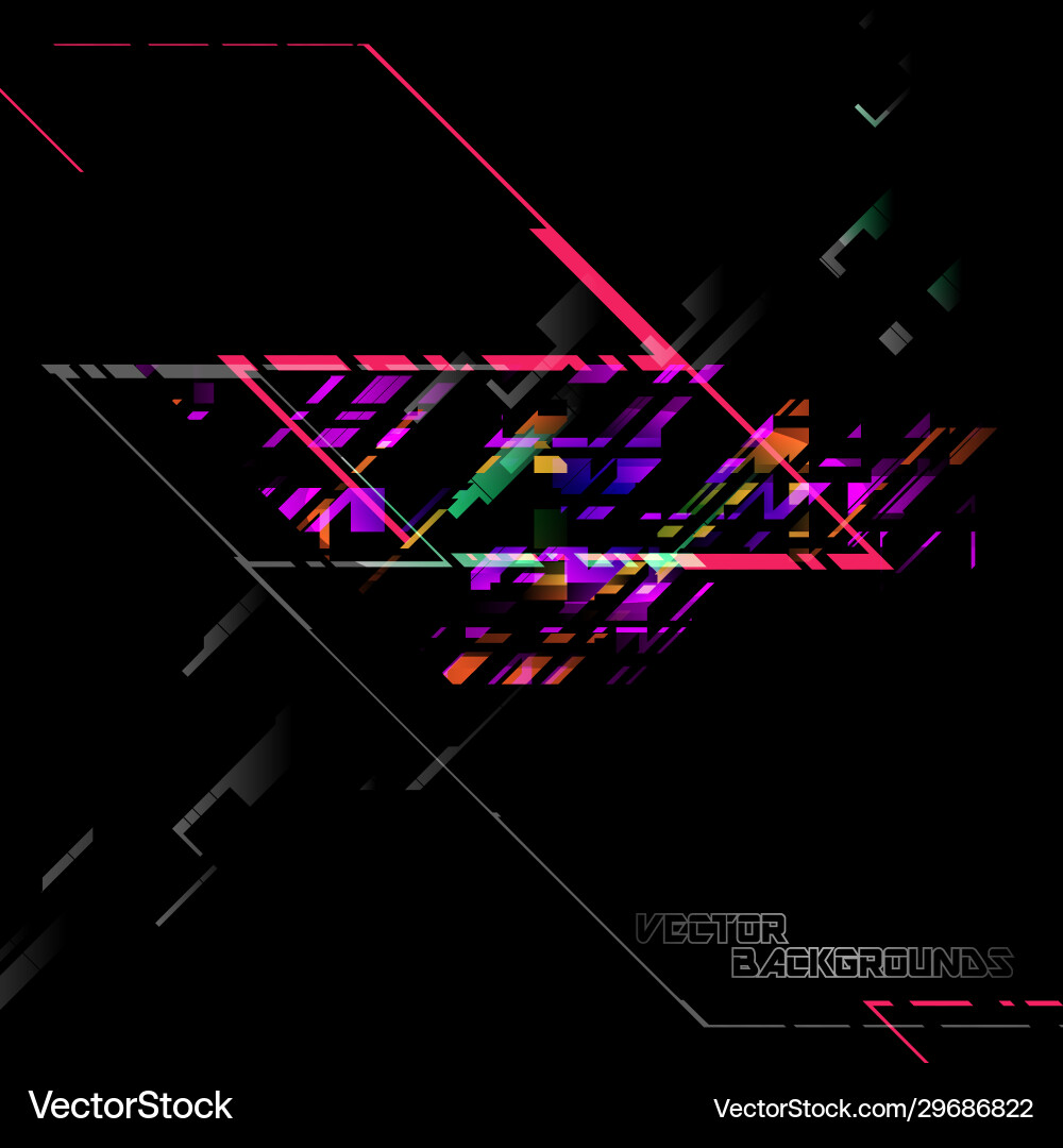 Dynamic Geometric Shapes Royalty Free Vector Image