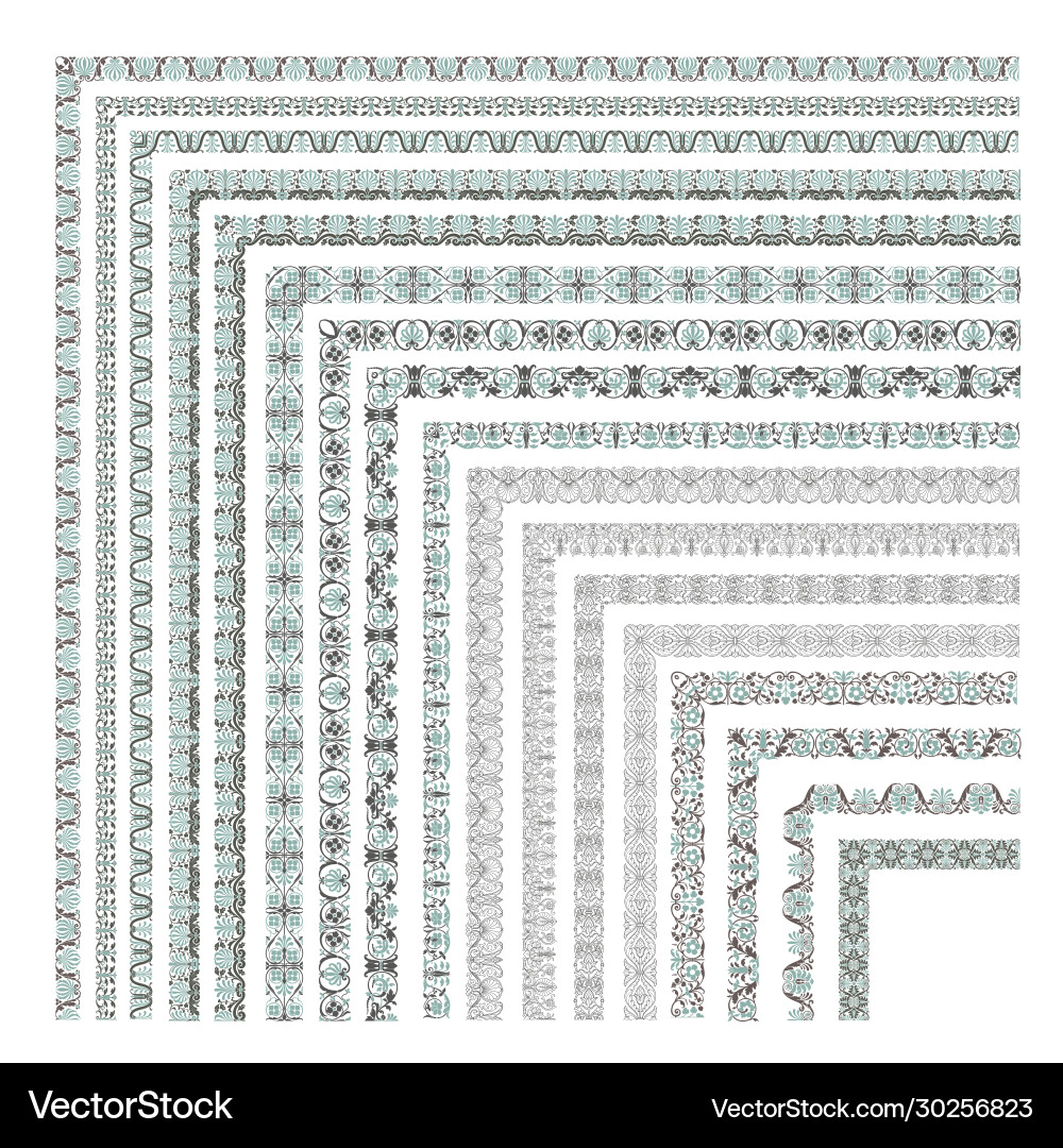 Decorative seamless border Royalty Free Vector Image