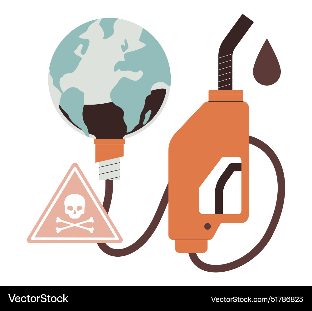Natural resources depletion planet reserves Vector Image