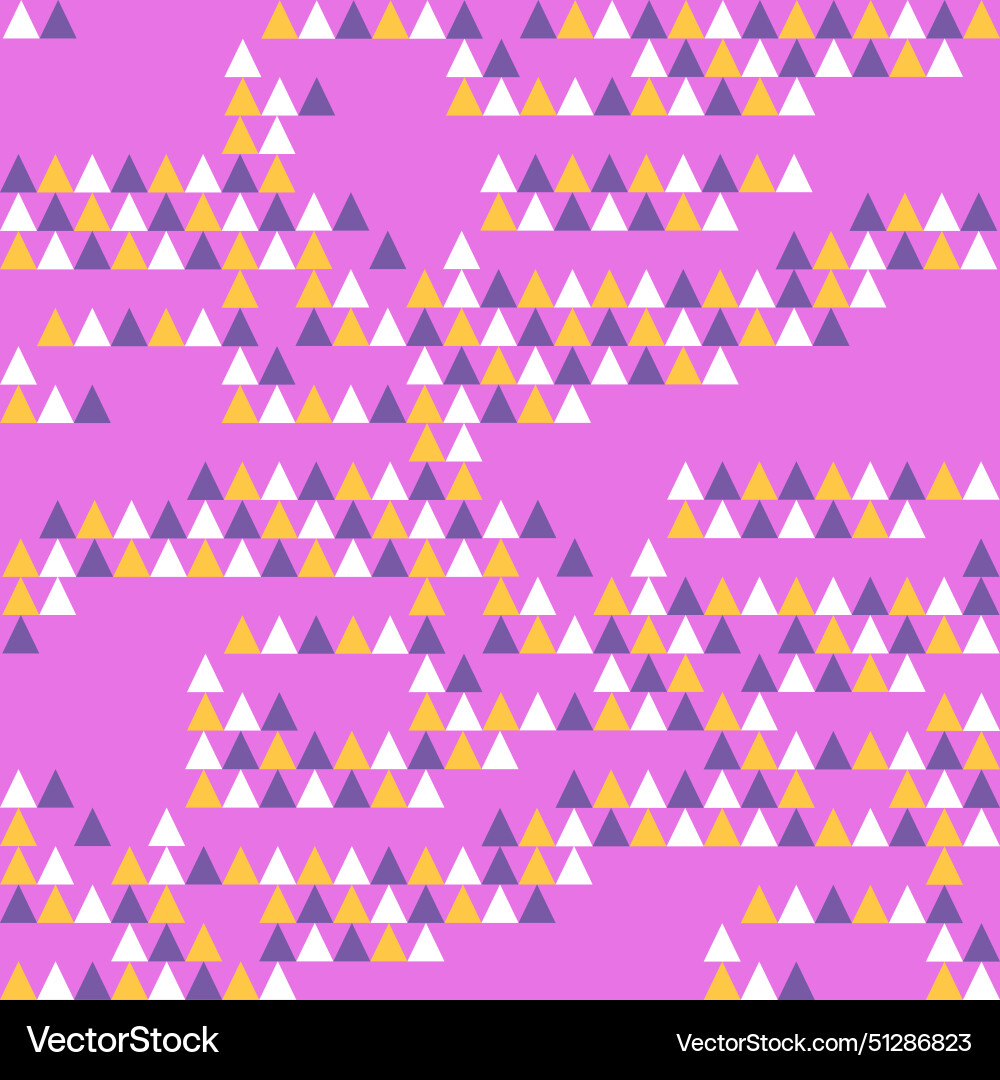 Pink triangular seamless pattern Royalty Free Vector Image
