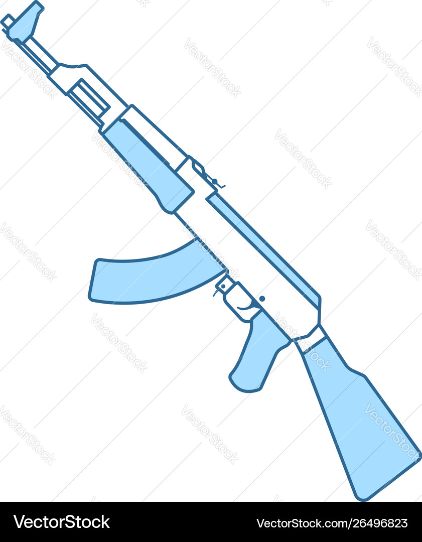 Russian weapon rifle icon Royalty Free Vector Image
