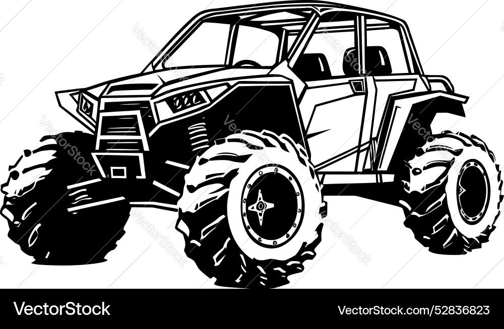 Utv voyager logo for outdoor enthusiasts Vector Image