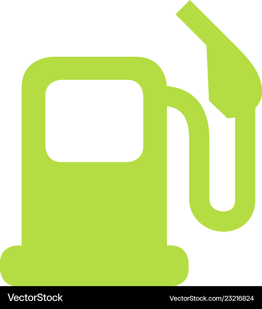 Green Petrol Station Icon Royalty Free Vector Image