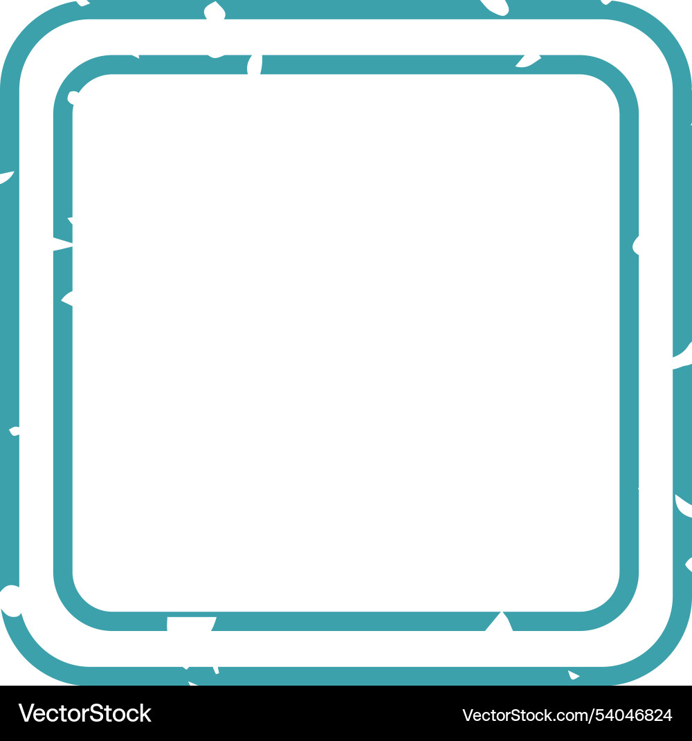 Grunge square rounded frame Royalty Free Vector Image