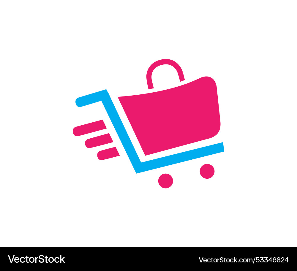 Online shop logo designs Royalty Free Vector Image