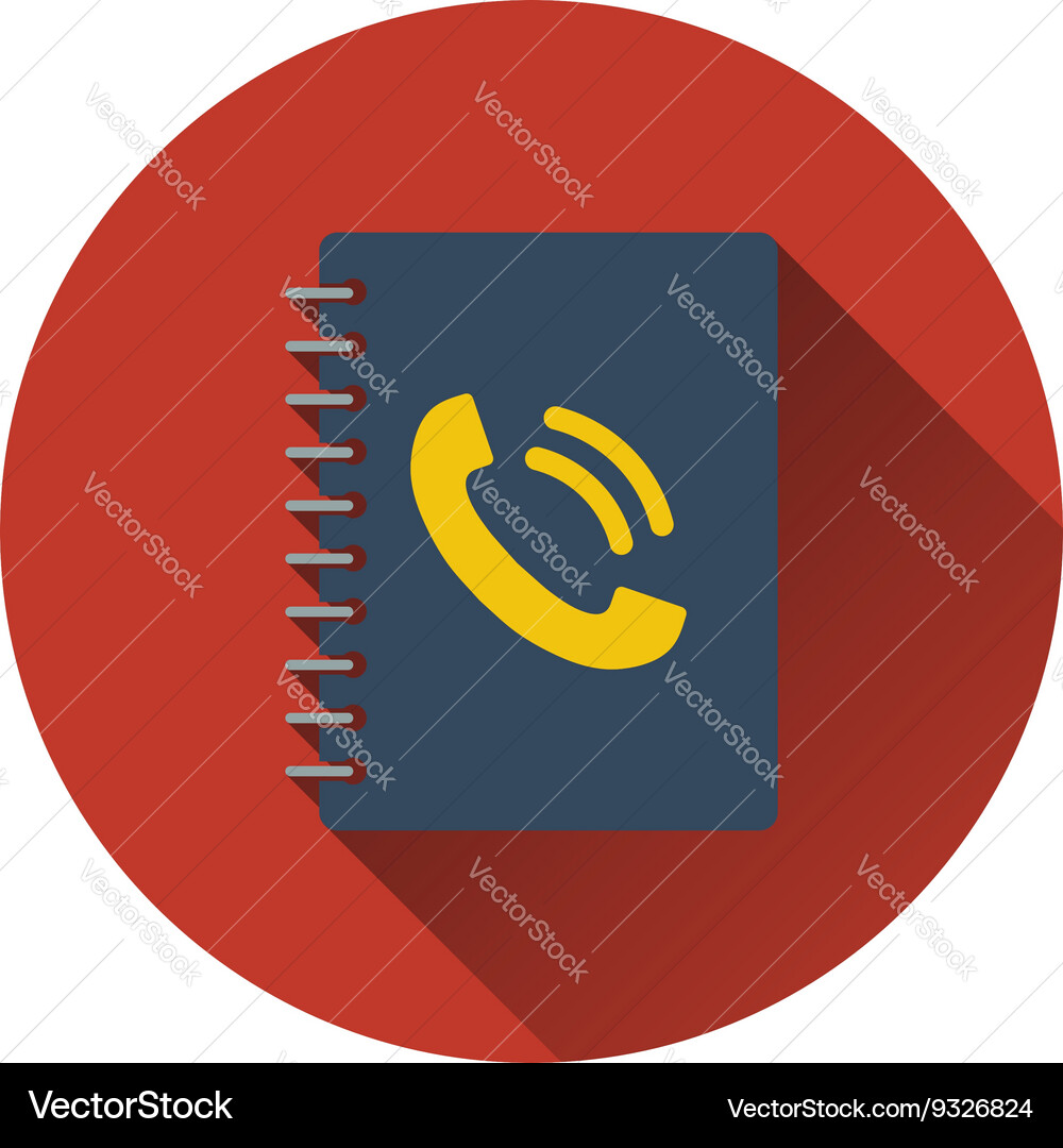Phone book icon Royalty Free Vector Image - VectorStock