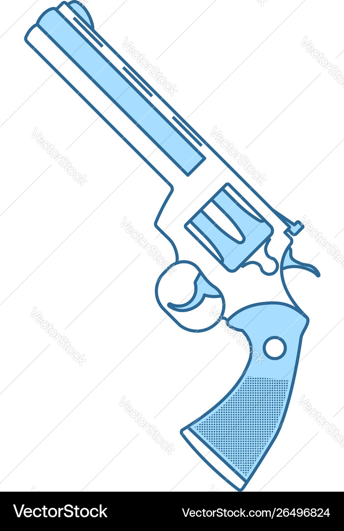 Revolver gun icon Royalty Free Vector Image - VectorStock