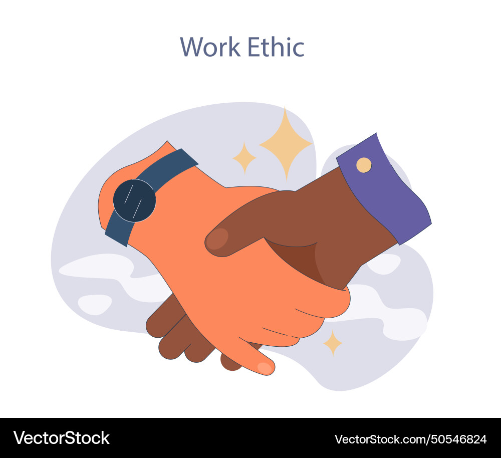 Work ethic concept Royalty Free Vector Image - VectorStock