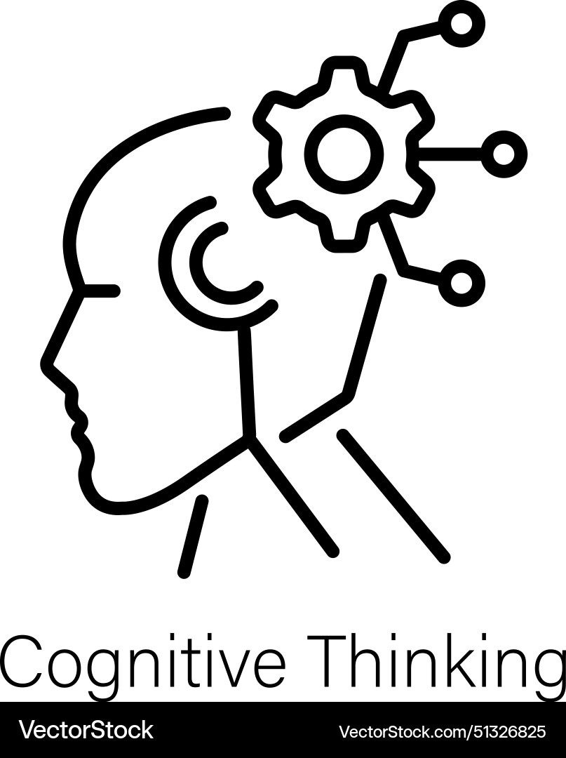 Cognitive thinking Royalty Free Vector Image - VectorStock