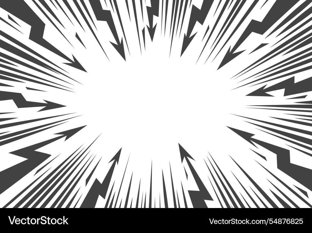 Comic Lightning Burst Background Royalty Free Vector Image