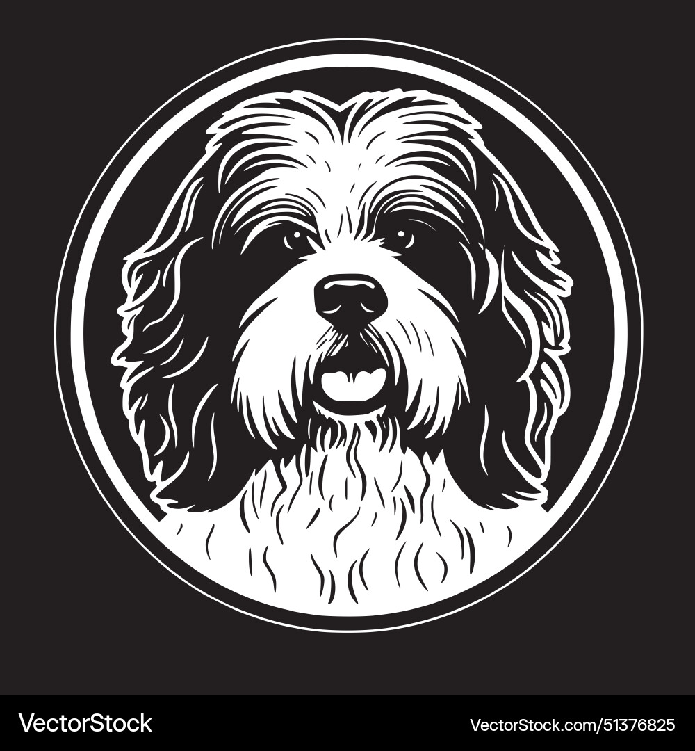 Havanese - minimalist and flat logo Royalty Free Vector