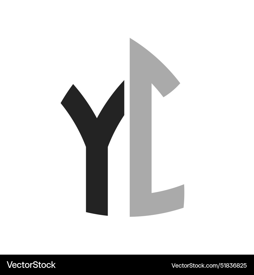 Modern creative yi logo design letter icon Vector Image