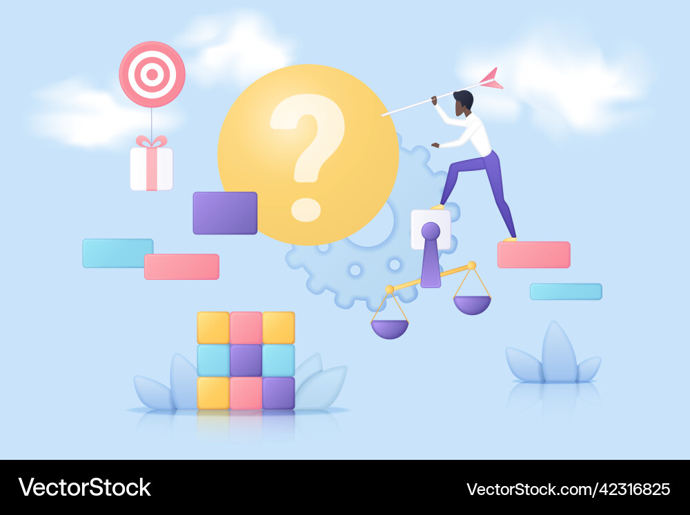 Motivation solution and business achievement Vector Image