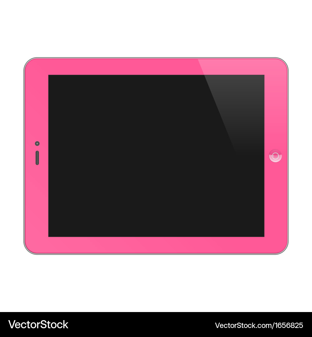 Pink Tablet PC - Blank Screen Royalty Free Vector Image