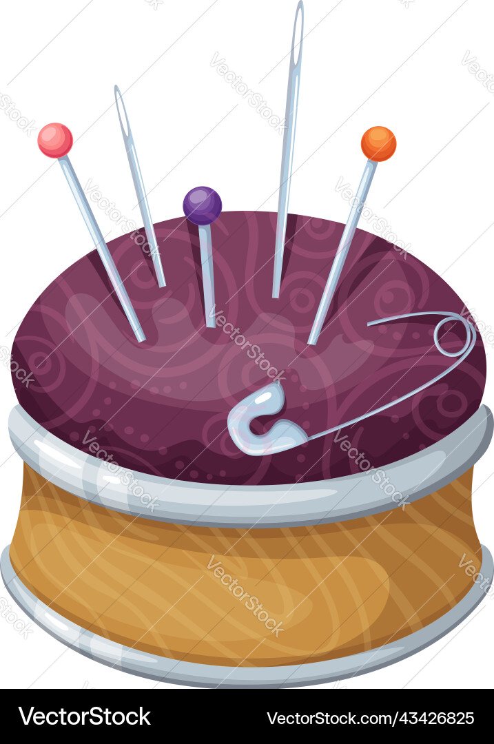 Tailor pin cushion Royalty Free Vector Image - VectorStock