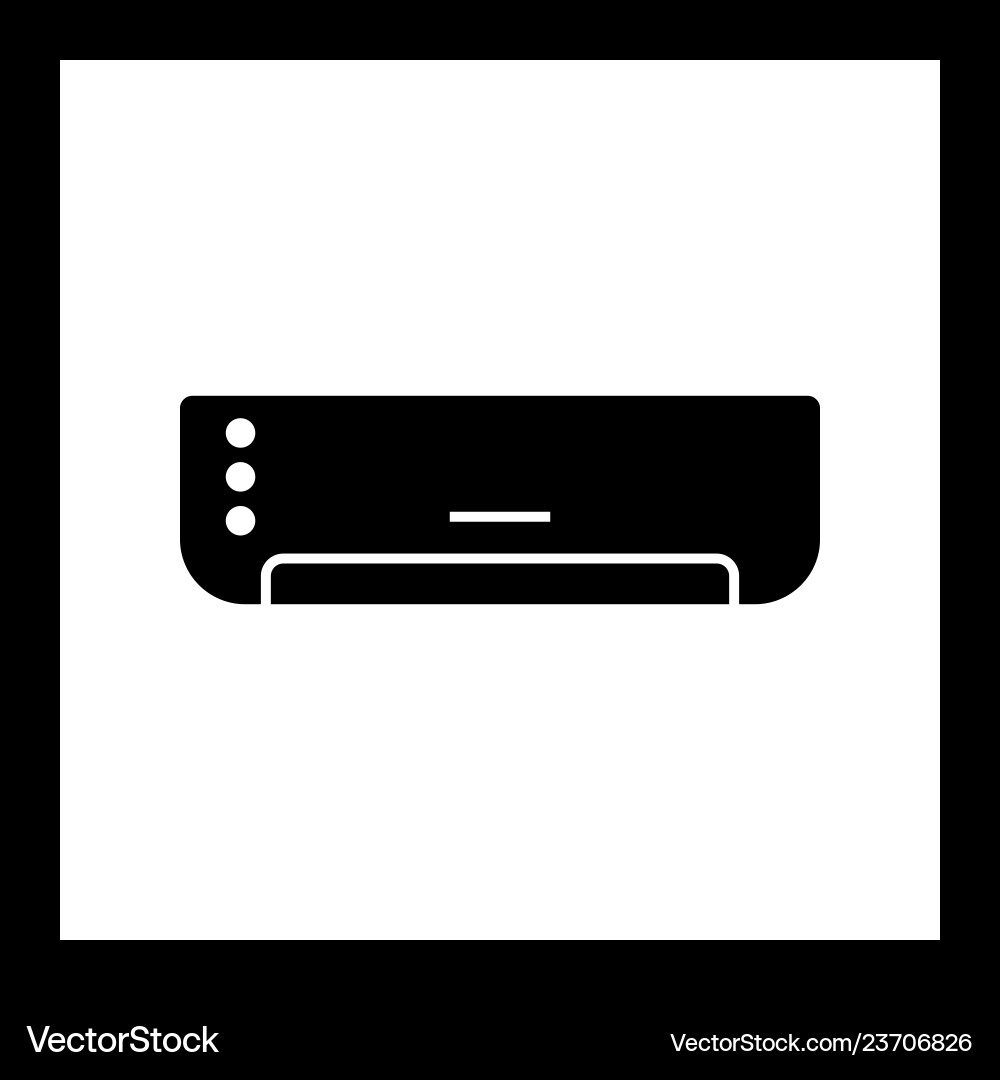 Ac icon Royalty Free Vector Image - VectorStock