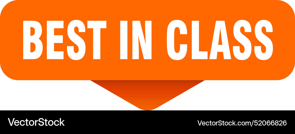 Best in class sticker sign Royalty Free Vector Image