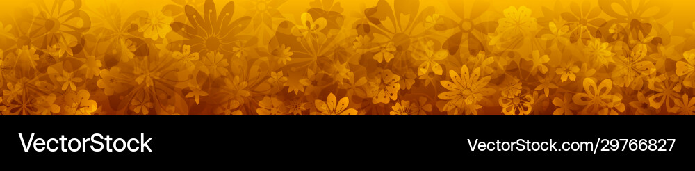Banner flowers Royalty Free Vector Image - VectorStock