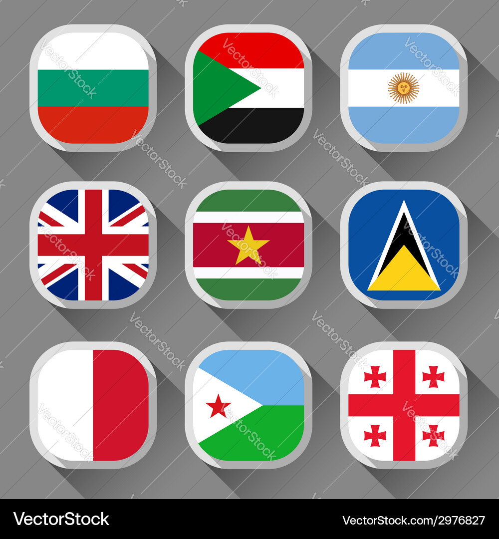 Flags of the world Royalty Free Vector Image - VectorStock