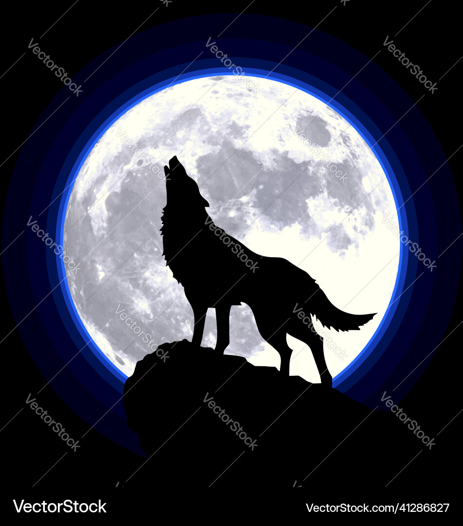 Howling Wolf Silhouette Clip Art Howling Wolf Silhouette ClipArt