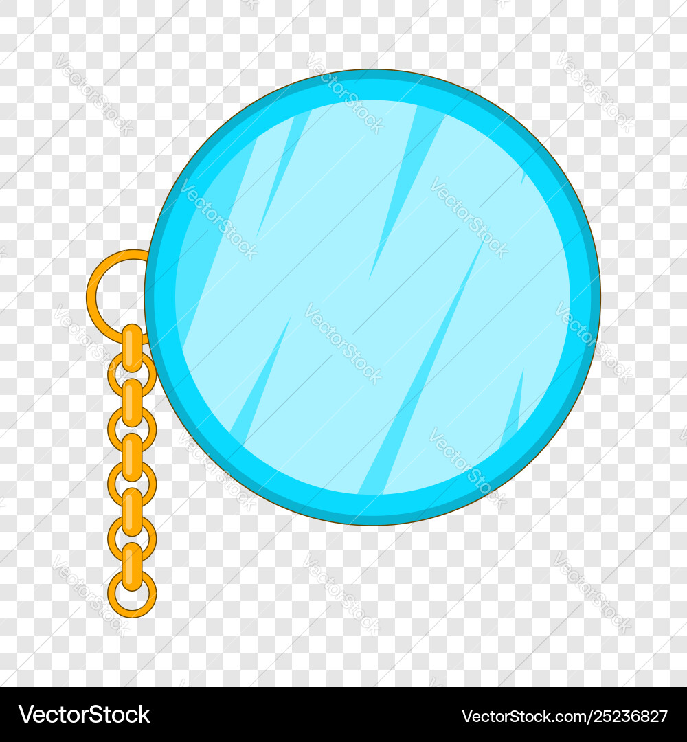 Monocle icon cartoon style Royalty Free Vector Image