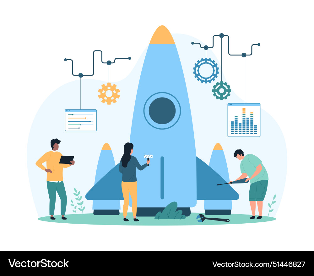 New creative idea improvement startup development Vector Image