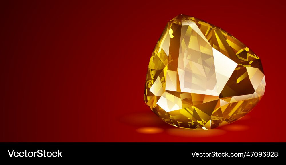A big precious crystal Royalty Free Vector Image
