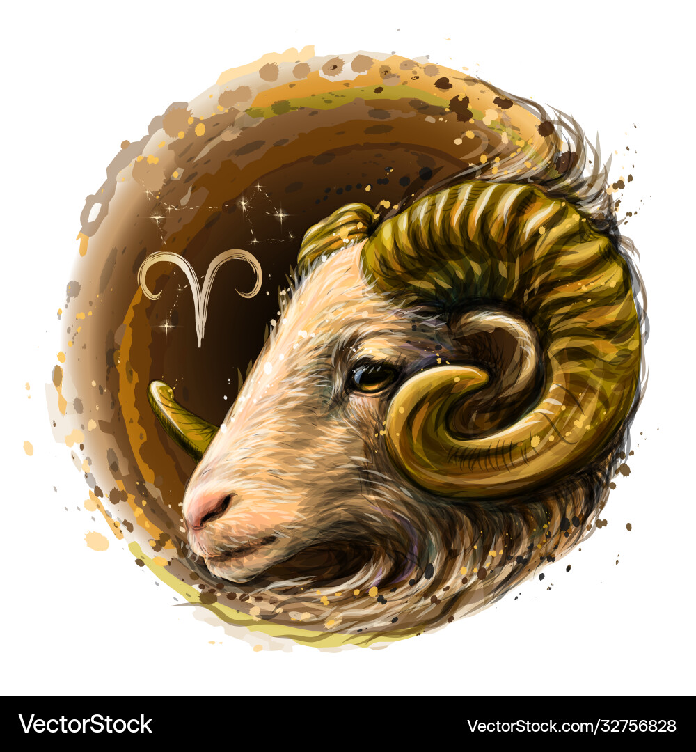 Zodiac Drawing Aries Vector Images (over 2,700)