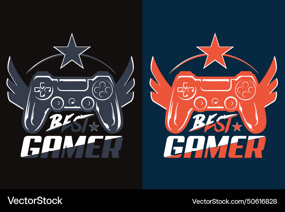 Best gamer Royalty Free Vector Image - VectorStock