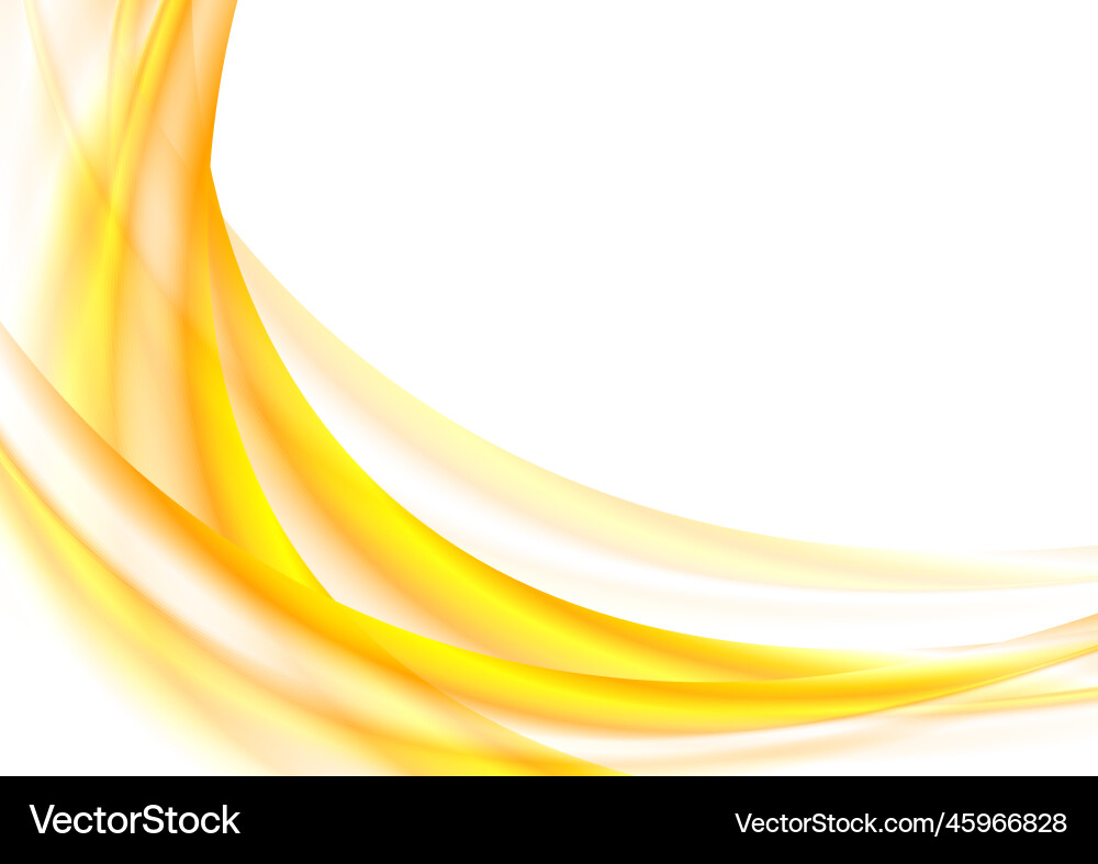 Bright orange waves Royalty Free Vector Image - VectorStock