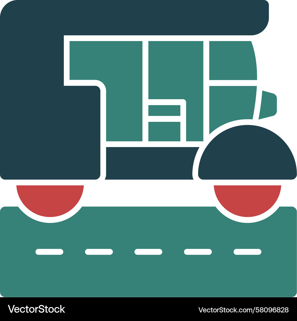 Indian Rickshaw Icon Royalty Free Vector Image