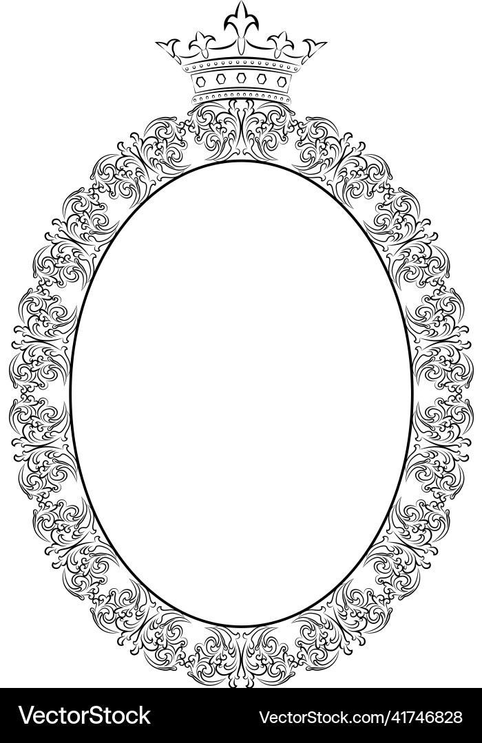 Kingly frame Royalty Free Vector Image - VectorStock