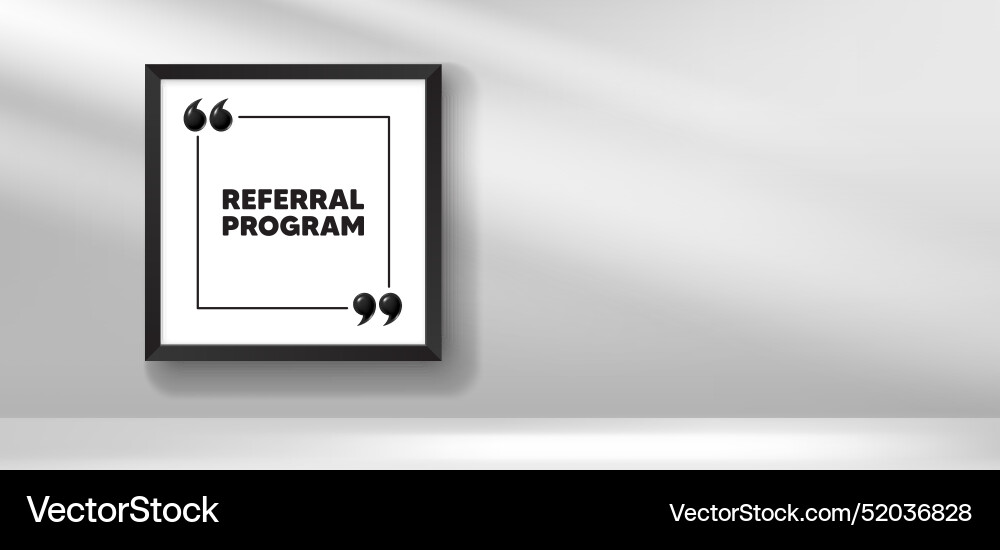 Referral program symbol refer a friend sign Vector Image