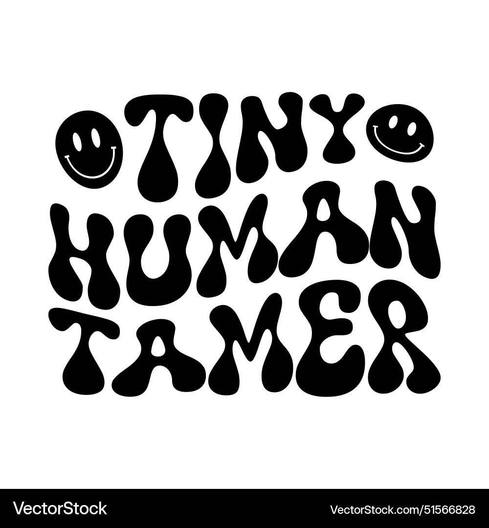 Tiny human tamer Royalty Free Vector Image - VectorStock