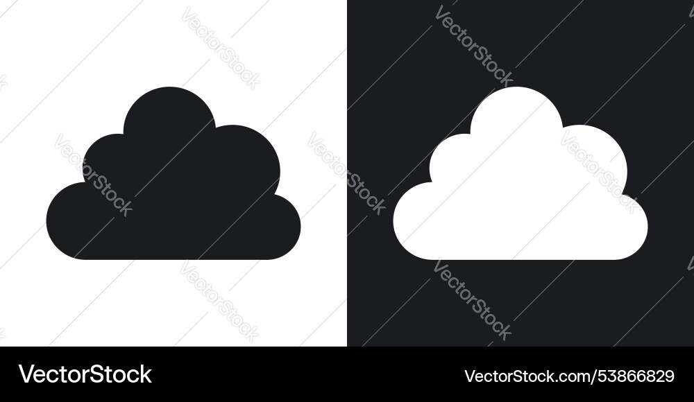 Cloud icon set Royalty Free Vector Image - VectorStock