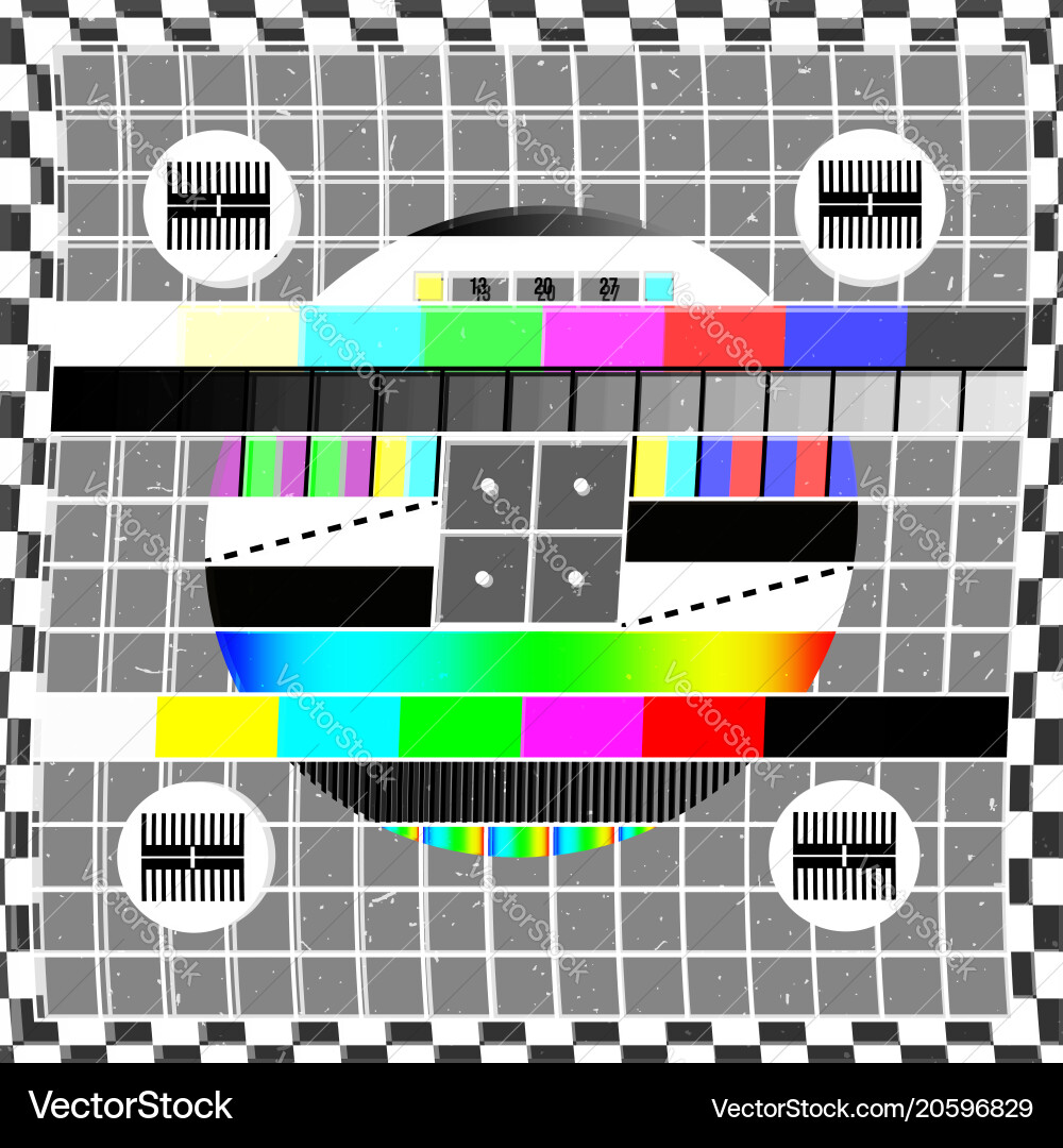 Glitch design - no signal tv screen Royalty Free Vector