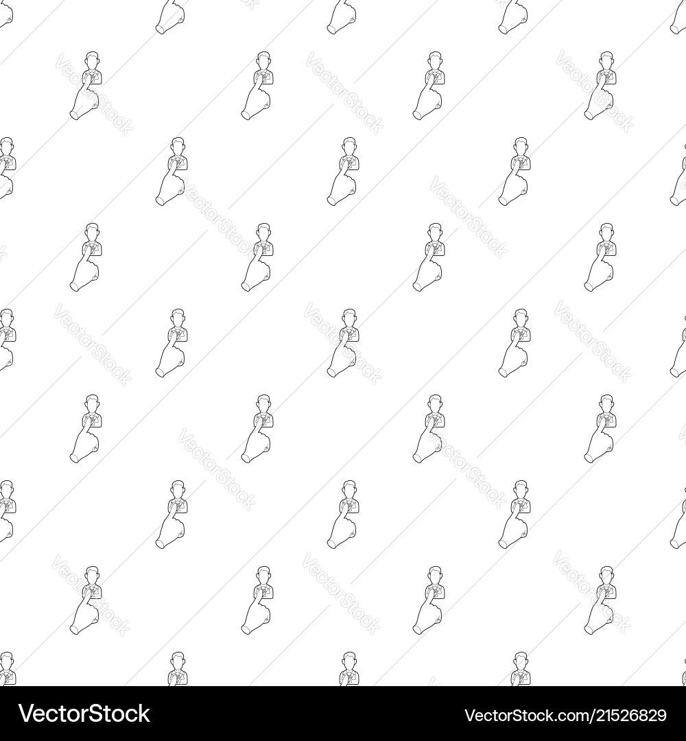 Hand Cursor Pointing to Person Icon Royalty Free Vector