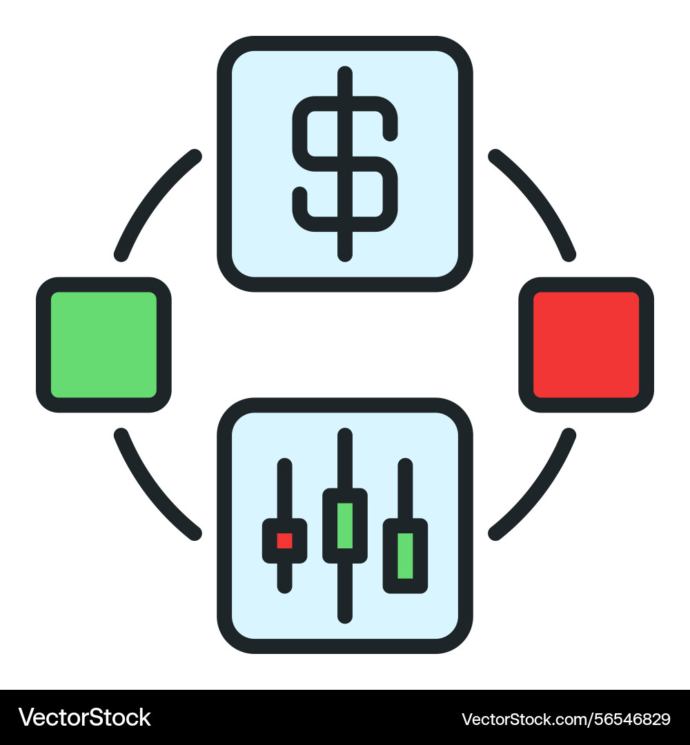 Online trading usdt minimal colored icon or symbol