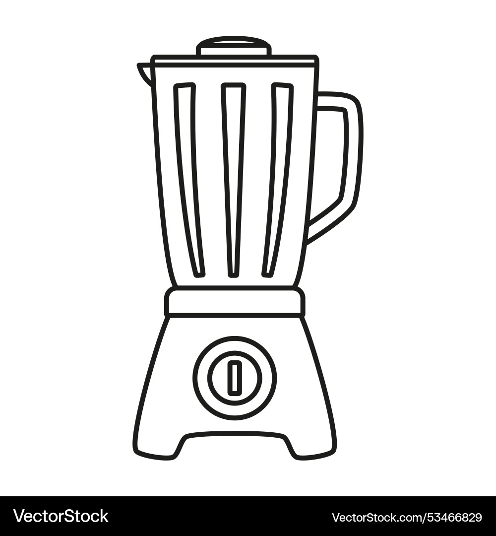 Outline kitchen blender machine Royalty Free Vector Image