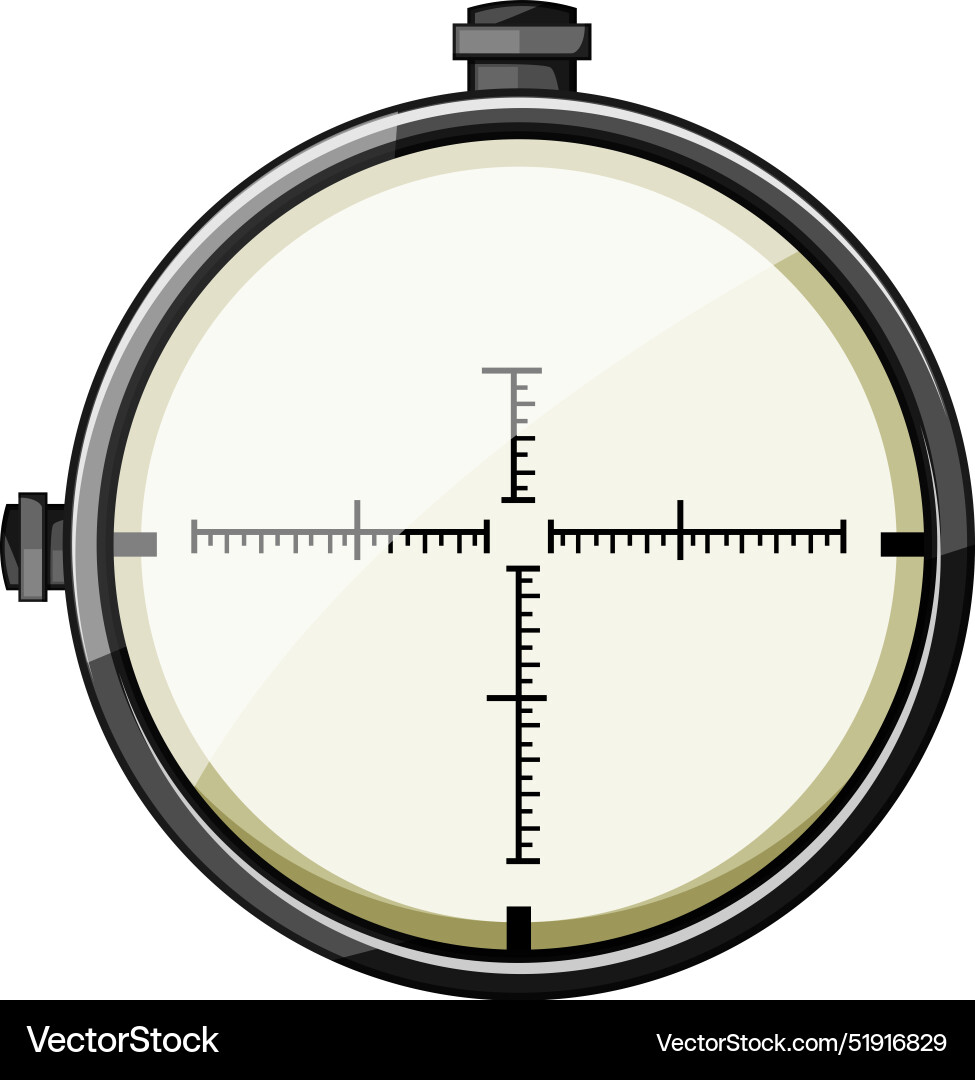 Shot scope sniper cartoon Royalty Free Vector Image Shot scope sniper cartoon Royalty Free Vector Image