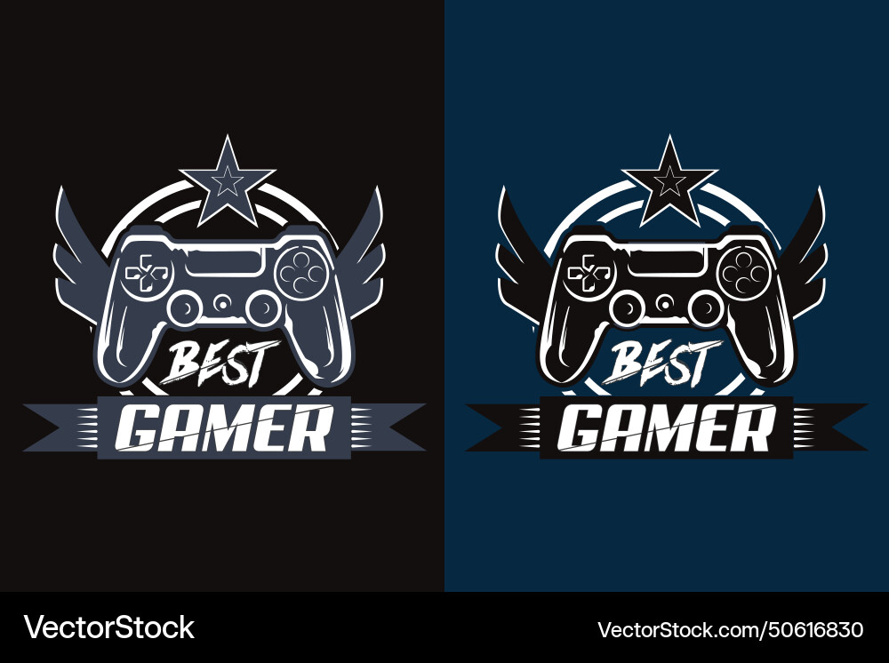 Best gamer Royalty Free Vector Image - VectorStock