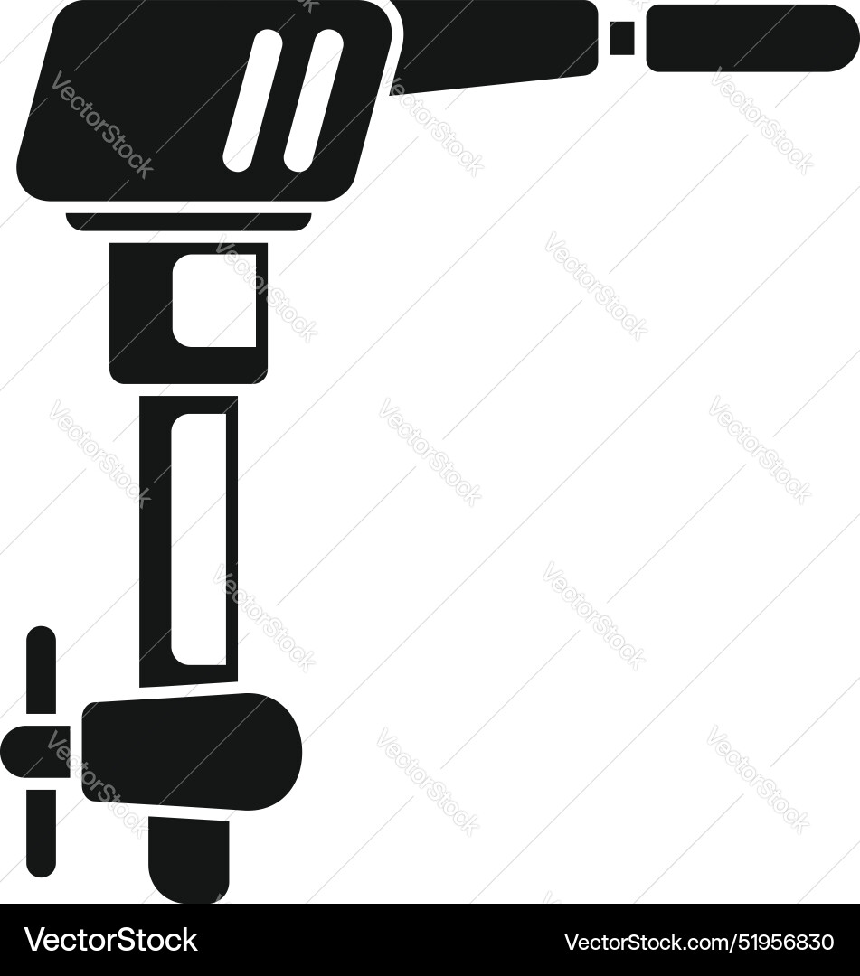 Boat motor propelling a water vehicle using Vector Image