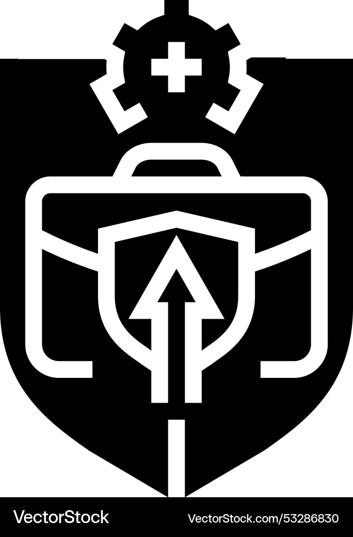 Business resilience modern glyph icon Royalty Free Vector