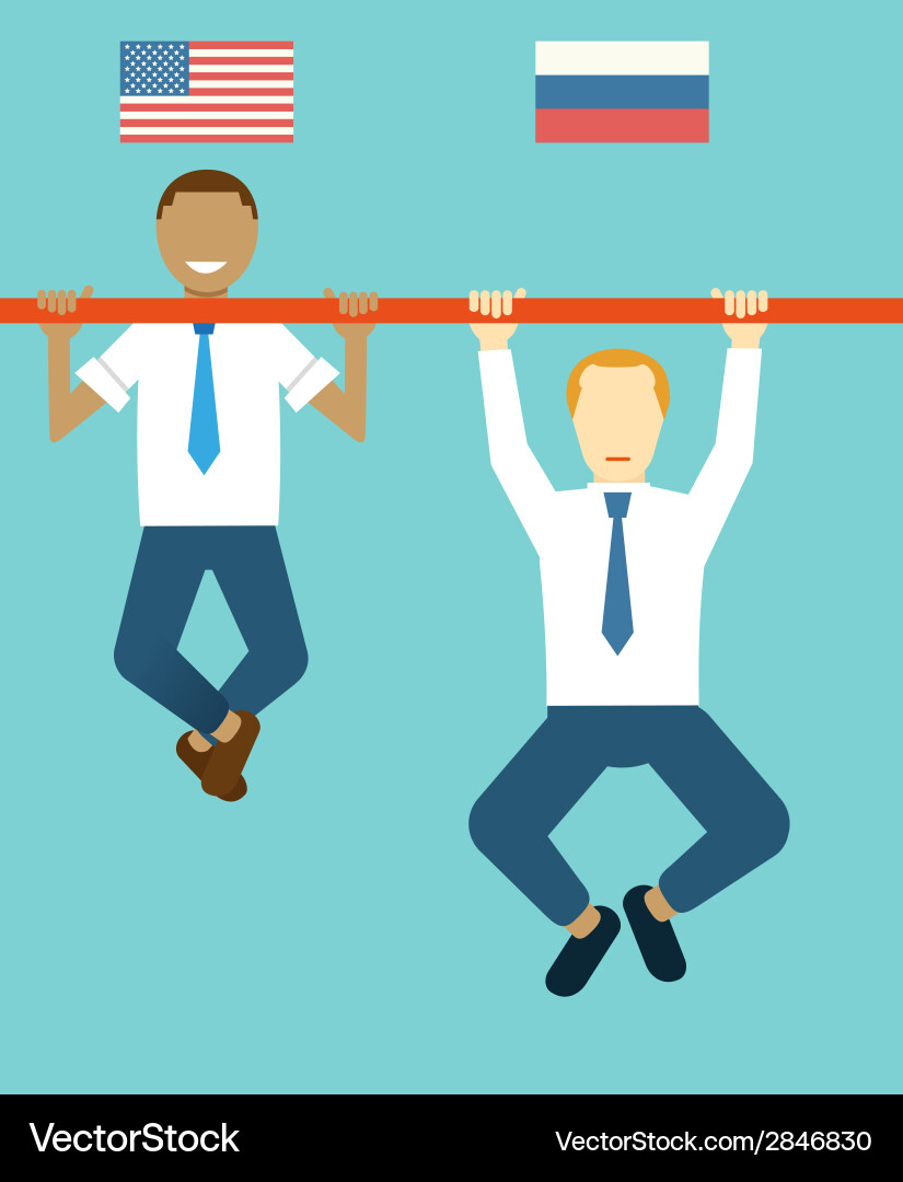 Concept of cold war Royalty Free Vector Image - VectorStock