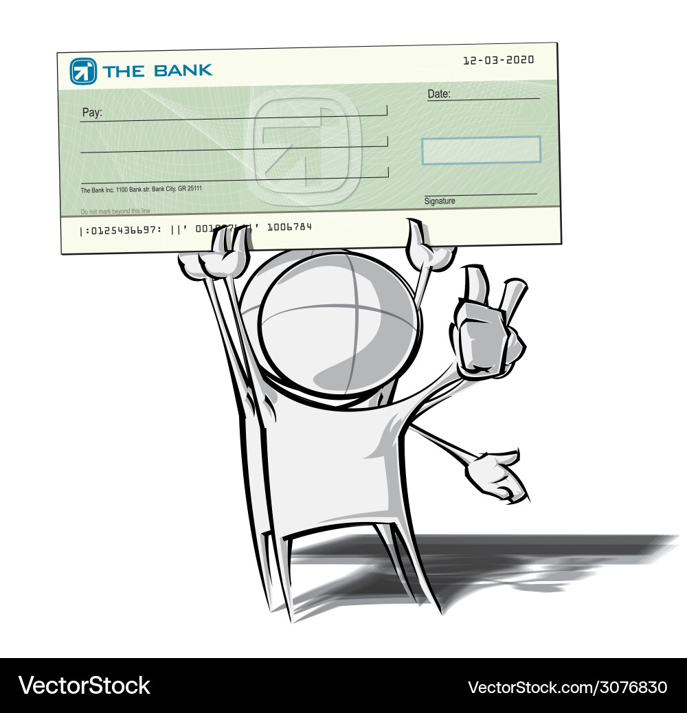 Simple people check Royalty Free Vector Image - VectorStock