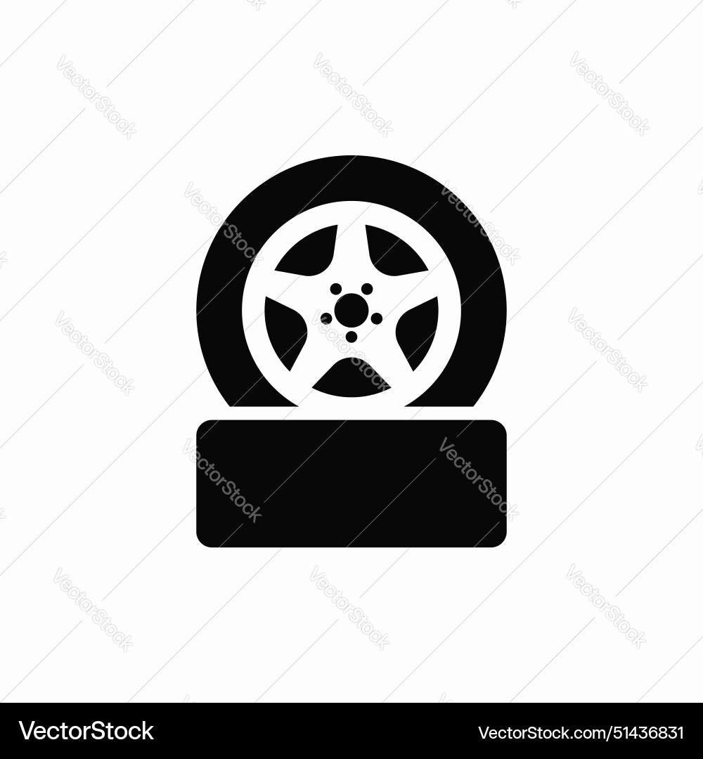 Car wheels icon Royalty Free Vector Image - VectorStock