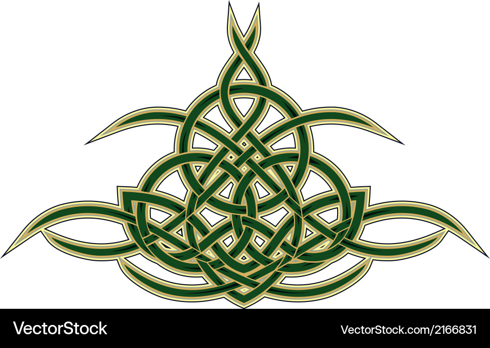 Celtic decorative pattern Royalty Free Vector Image