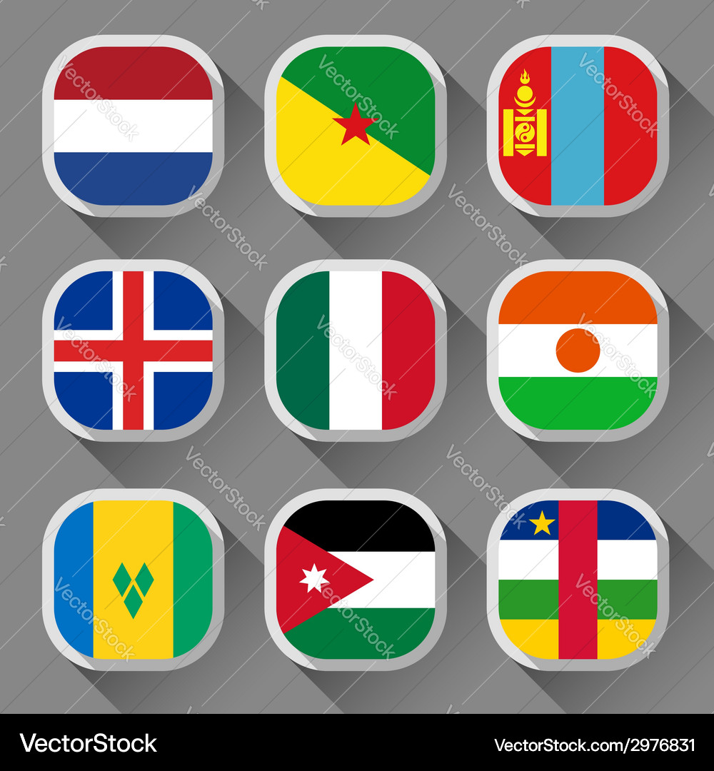 Flags of the world Royalty Free Vector Image - VectorStock