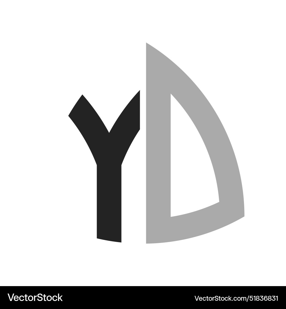 Modern creative yo logo design letter yo icon for Vector Image